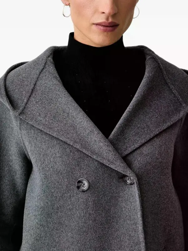 SILVIAN HEACH Double-breasted Hooded Coat