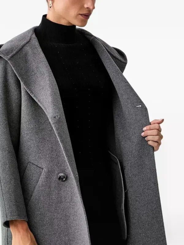 SILVIAN HEACH Double-breasted Hooded Coat