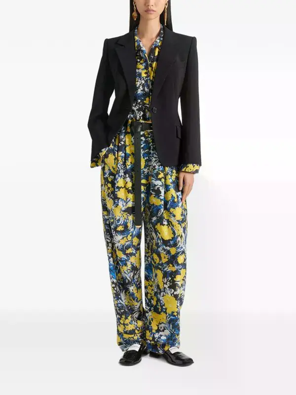 Givenchy Single-breasted Jacket In Crepe Cady