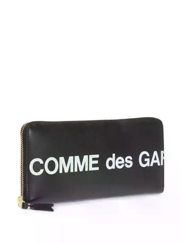 Comme Des Garçons Logo-print Leather Wallet - Black