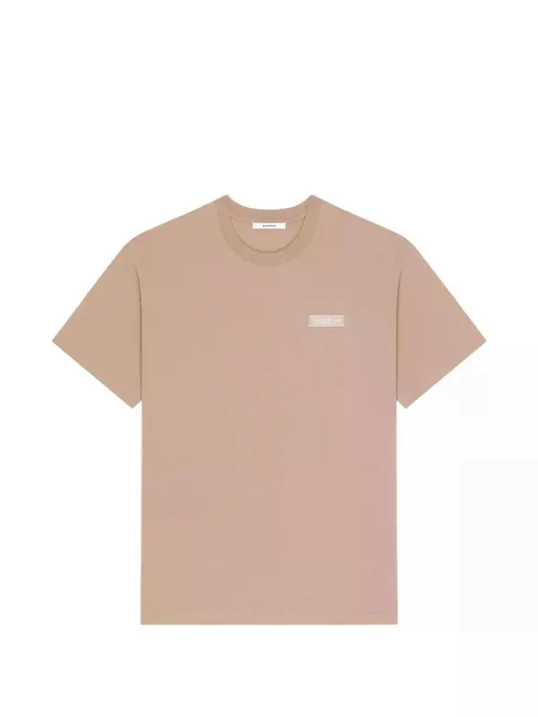 Givenchy T-shirt In Cotton With Paris Gros Grain - Neutrals