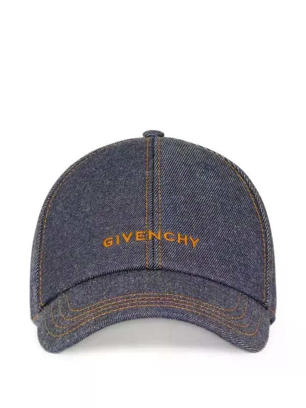 Givenchy Embroidered Cap In Denim