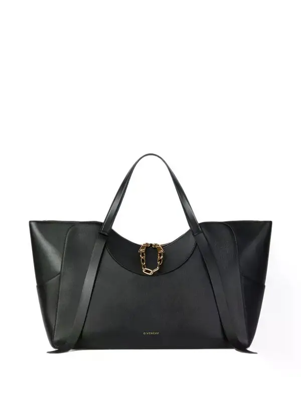 Givenchy Large The Snatch Bag In Grained Leather - Black