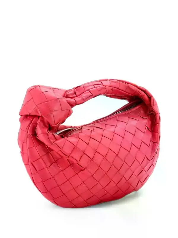 Bottega Veneta Bv Jodie Intrecciato Nappa Mini Hobo Bag - Pink