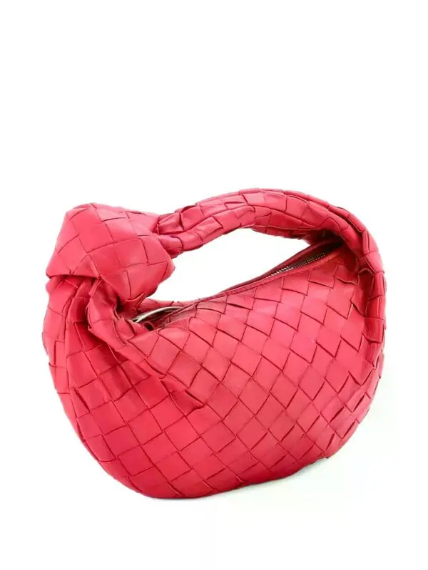 Bottega Veneta Bv Jodie Intrecciato Nappa Mini Hobo Bag - Pink