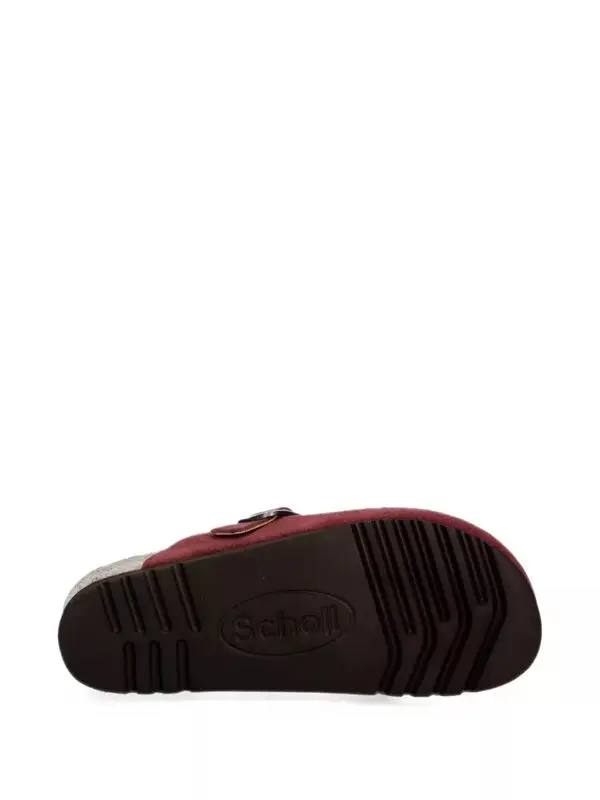 DR. SCHOLL'S SHOES Fae Buckle-fastening Suede Mules