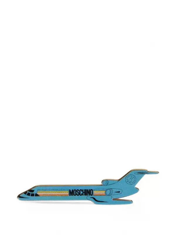 Moschino Airplane-shape Brooch