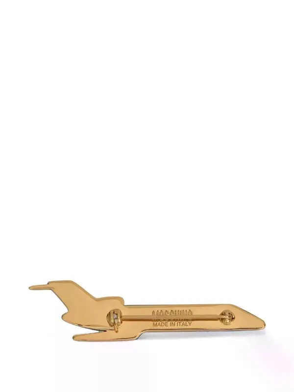 Moschino Airplane-shape Brooch