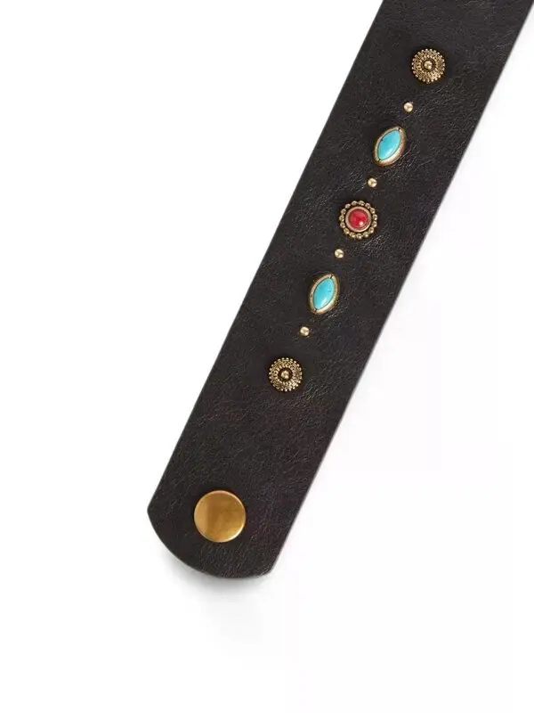 Momoni Saguaro Studded Leather Bracelet