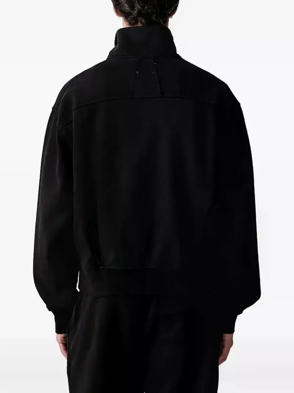 Rhude Logo-embroidered Quarter-zip Sweater