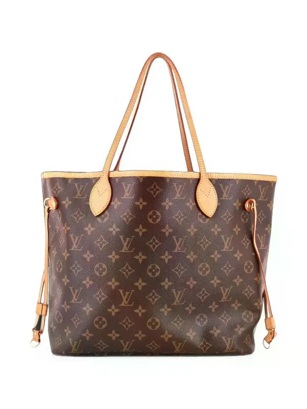 LOUIS VUITTON Neverfull Nm Monogram Canvas Mm Tote Bag - Brown