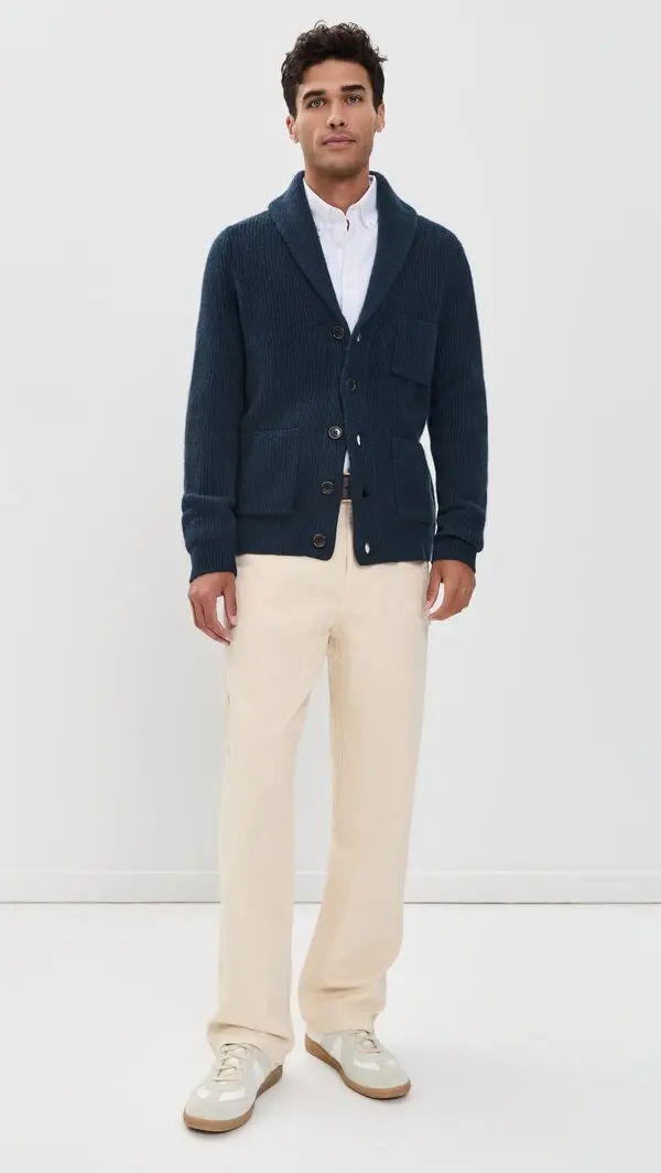ALEX MILL Shawl Collar Cashmere Cardigan