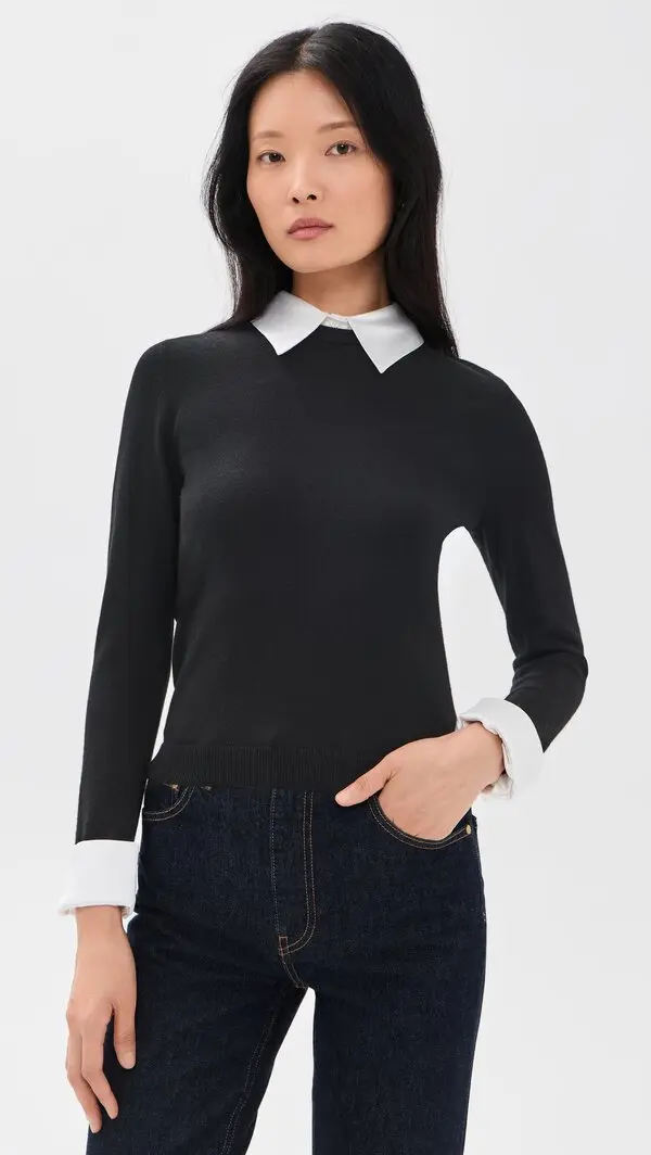 Alice + Olivia Porla Collared Sweater