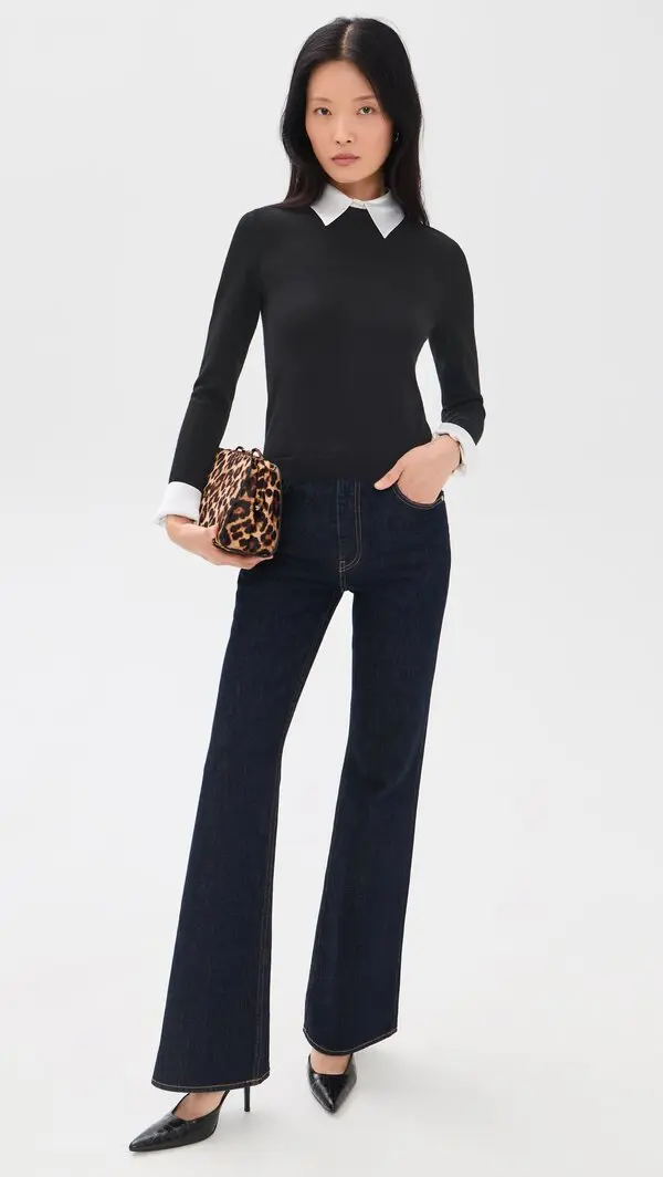 Alice + Olivia Porla Collared Sweater
