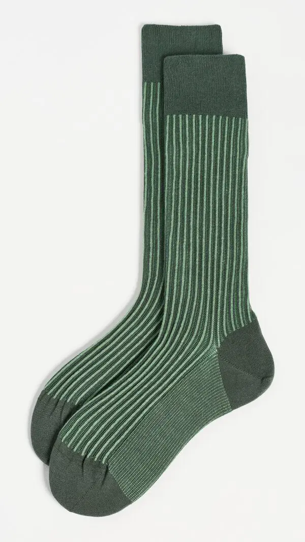Paul Smith Lenny Stripe Socks - Green