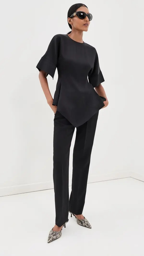 Stella McCartney Ruffled Satin Top