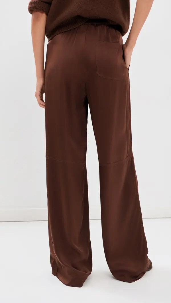 Sablyn Lexi Lower Rise Relaxed Pull On Silk Pants - Cinnabar