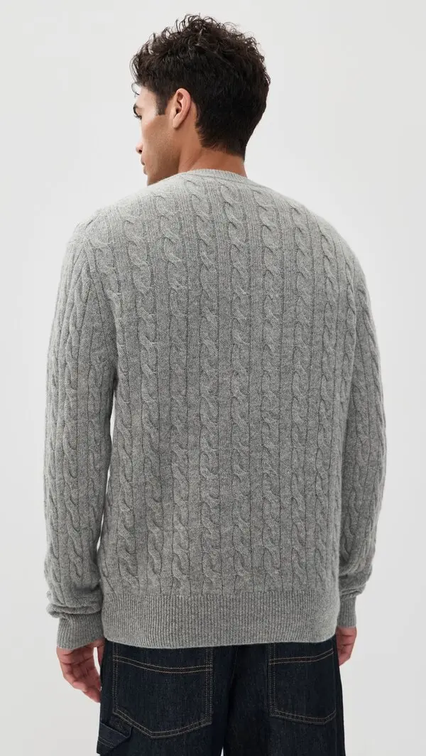ALEX MILL Jordan Cable Cashmere Sweater