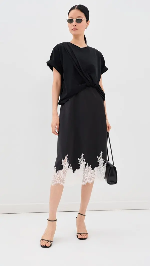 3.1 Phillip Lim Draped T-shirt Slip Combo Dress
