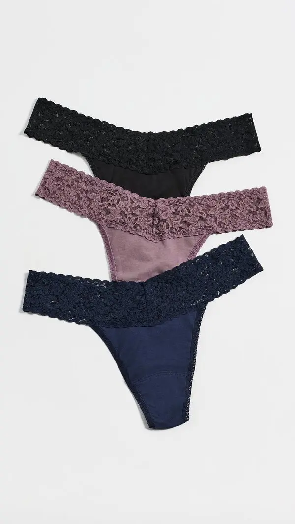 Hanky Panky Cotton Thong 3 Pack