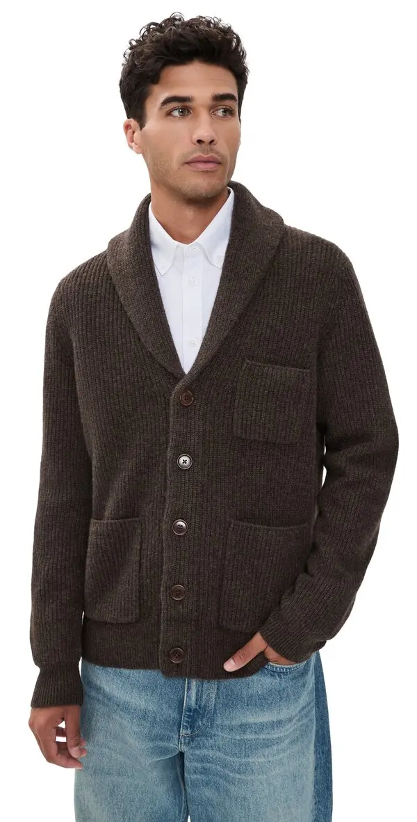 ALEX MILL Shawl Collar Cashmere Cardigan