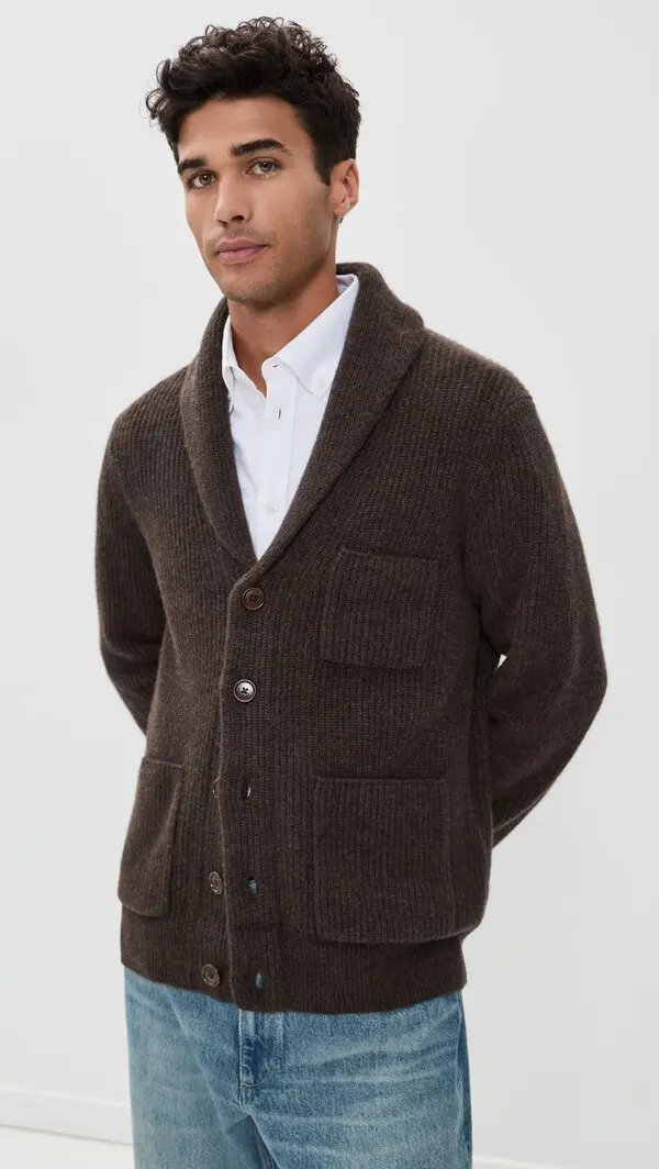 ALEX MILL Shawl Collar Cashmere Cardigan