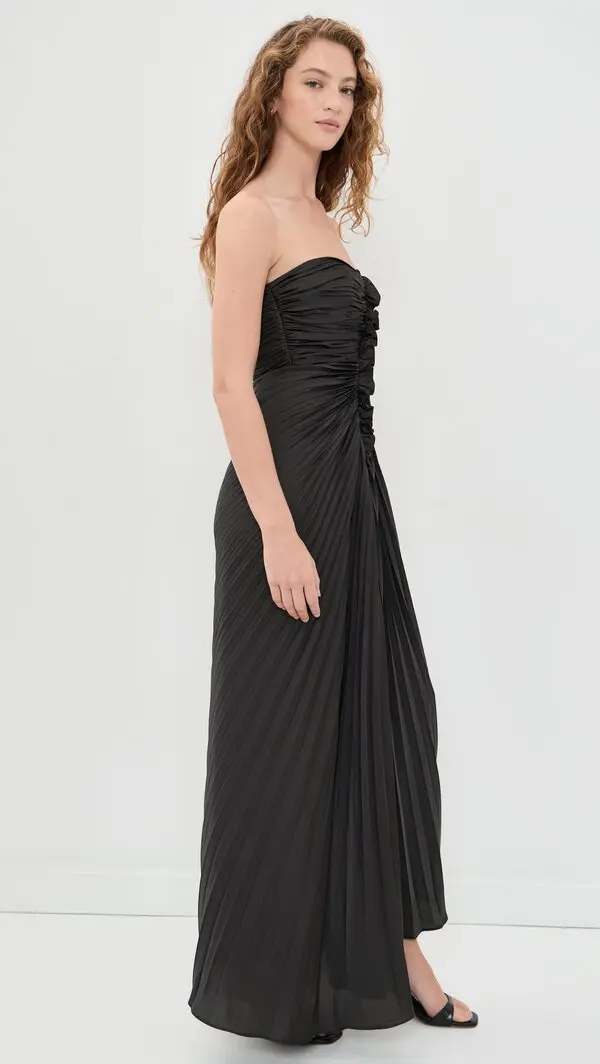 AMUR Alexandra Pleated Gown