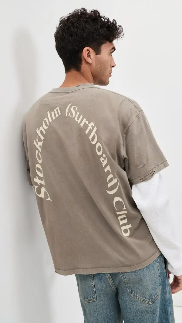STOCKHOLM SURFBOARD CLUB Layer Box Tee