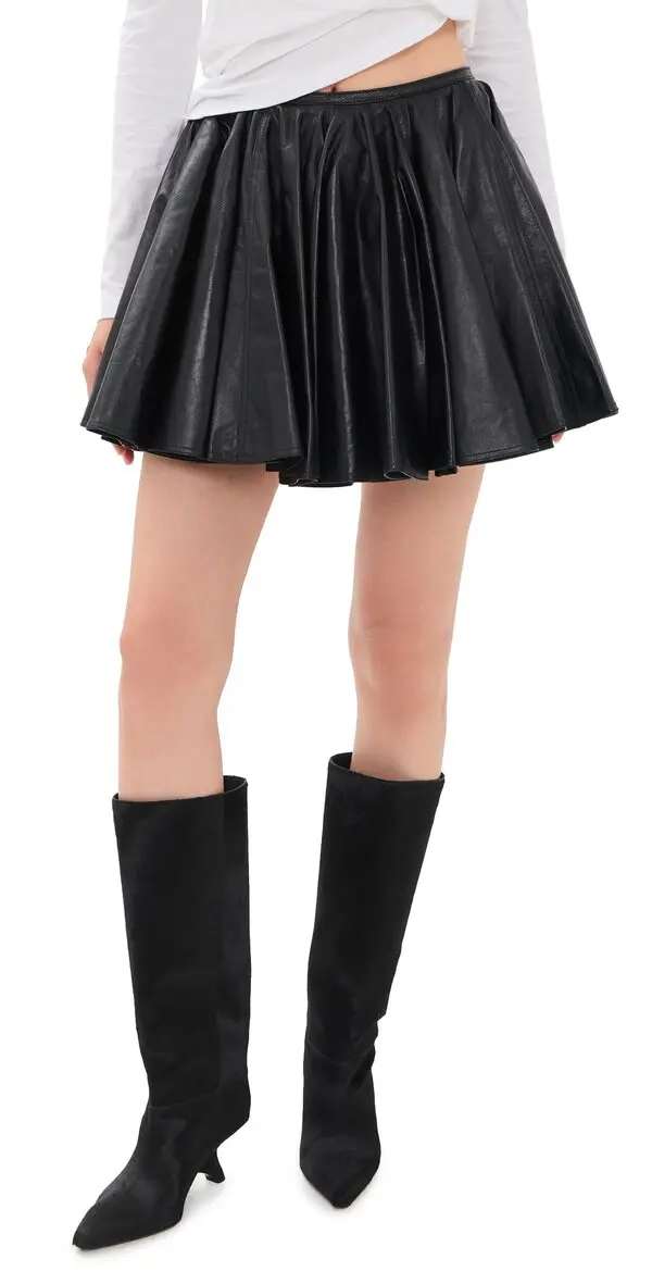 HAIKURE Ziggy Silky Leather Skirt