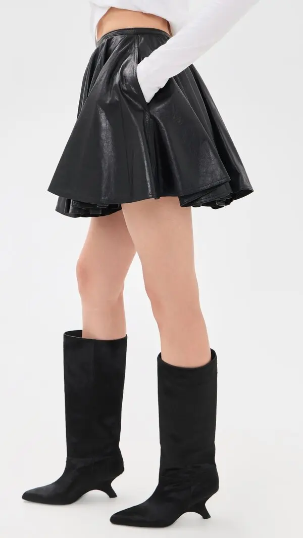 HAIKURE Ziggy Silky Leather Skirt