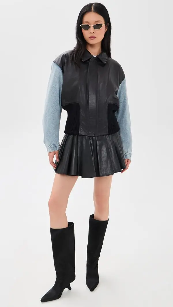 HAIKURE Ziggy Silky Leather Skirt