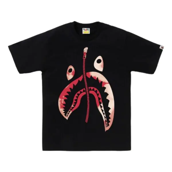 A BATHING APE Tie Dye Twist Bathing Ape T-shirt - Black