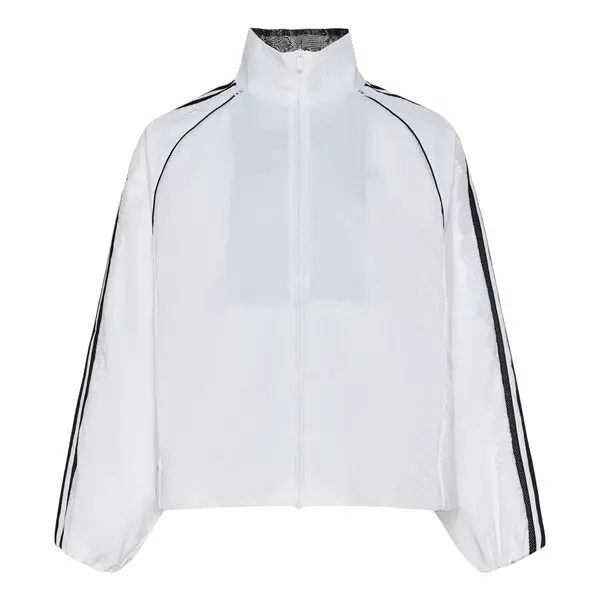 Adidas Dance Lace Mixed Woven Jacket Asia Sizing - White