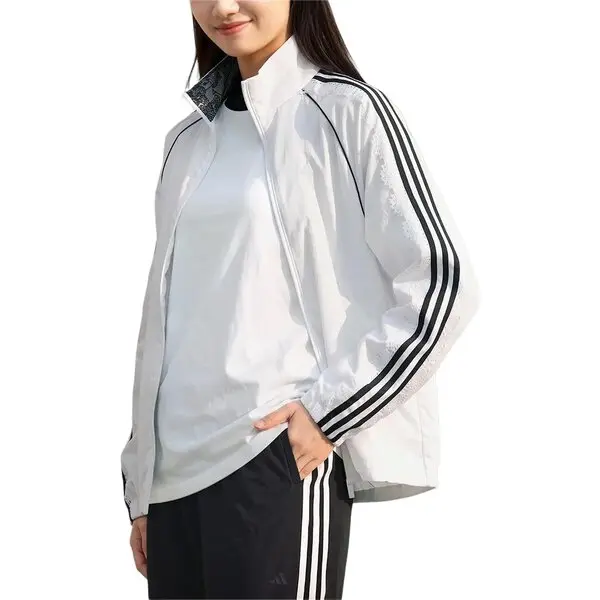 Adidas Dance Lace Mixed Woven Jacket Asia Sizing - White