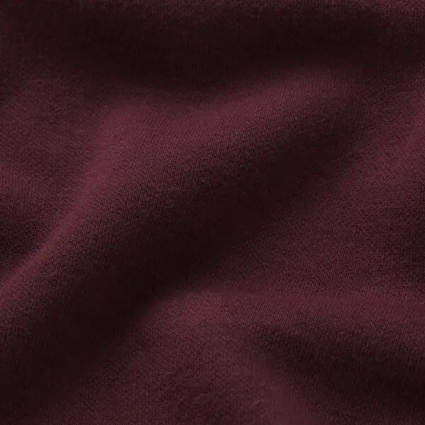 SKIMS Cropped Hoodie | Red | | Cotton Fleece