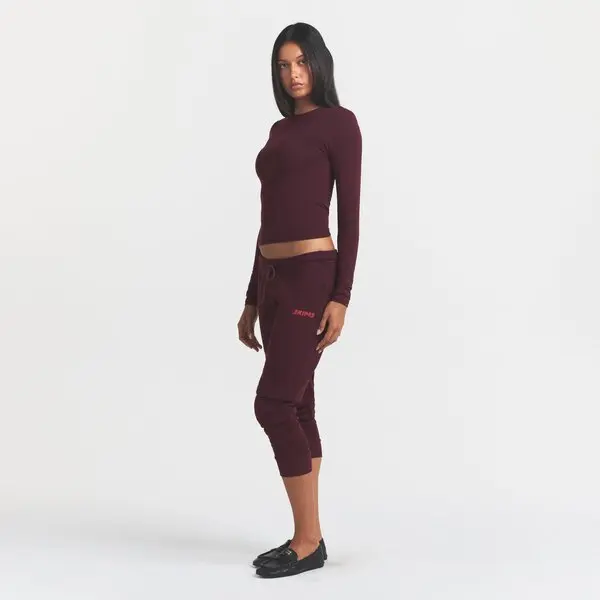 SKIMS Legging | Red | | Cotton Fleece