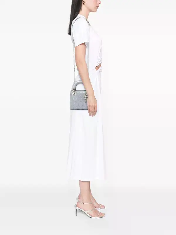 Dior 2016 Mini Lambskin Cannage Lady Satchel
