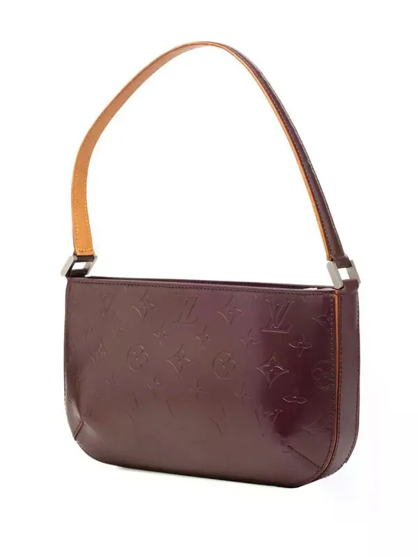 LOUIS VUITTON 2002 Monogram Mat Fowler Shoulder Bag - Purple