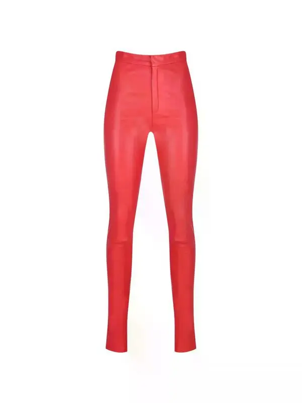 Zeynep Arçay High-waisted Leather Trousers