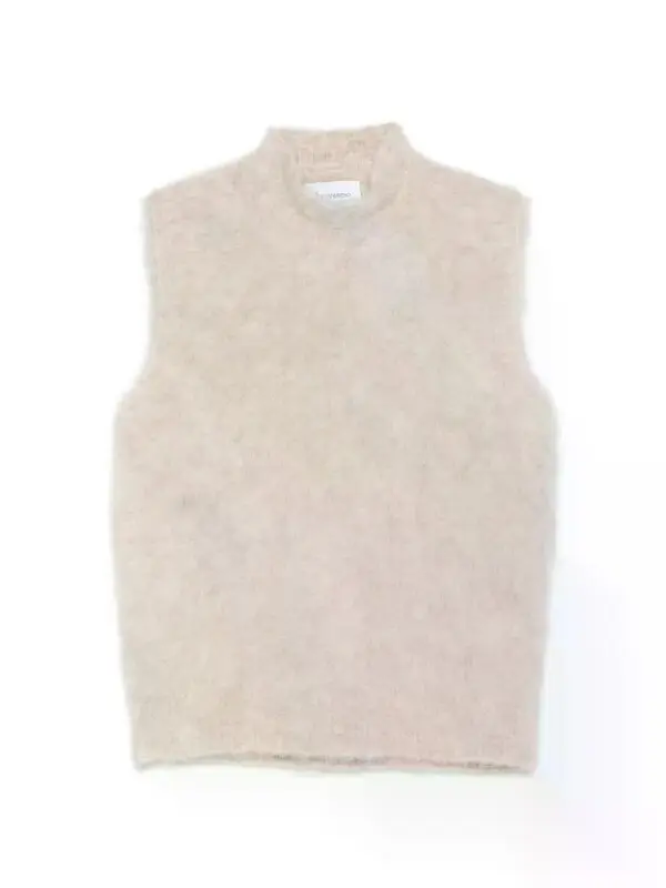 AROVESCIO High-neck Brushed-finish Top - Neutrals