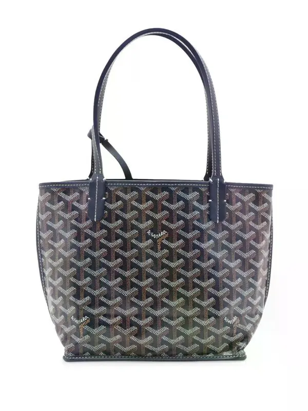 Goyard 2000-2026 Mini Goyardine Reversible Anjou Tote Bag - Blue