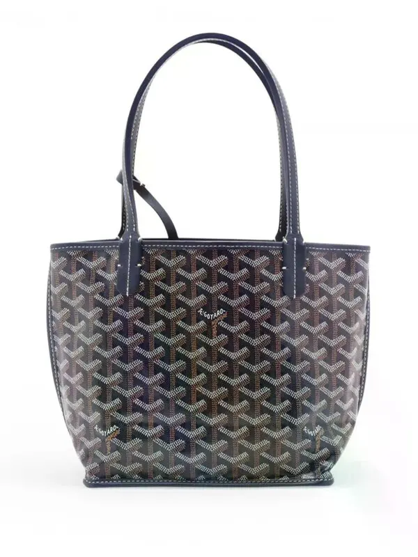 Goyard 2000-2026 Mini Goyardine Reversible Anjou Tote Bag - Blue