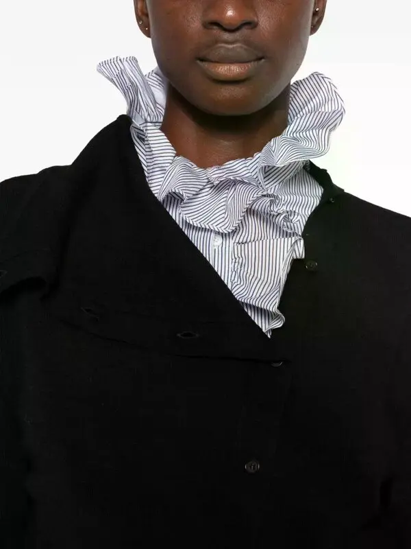 JUUN.J Asymmetric Button-fastening Cardigan