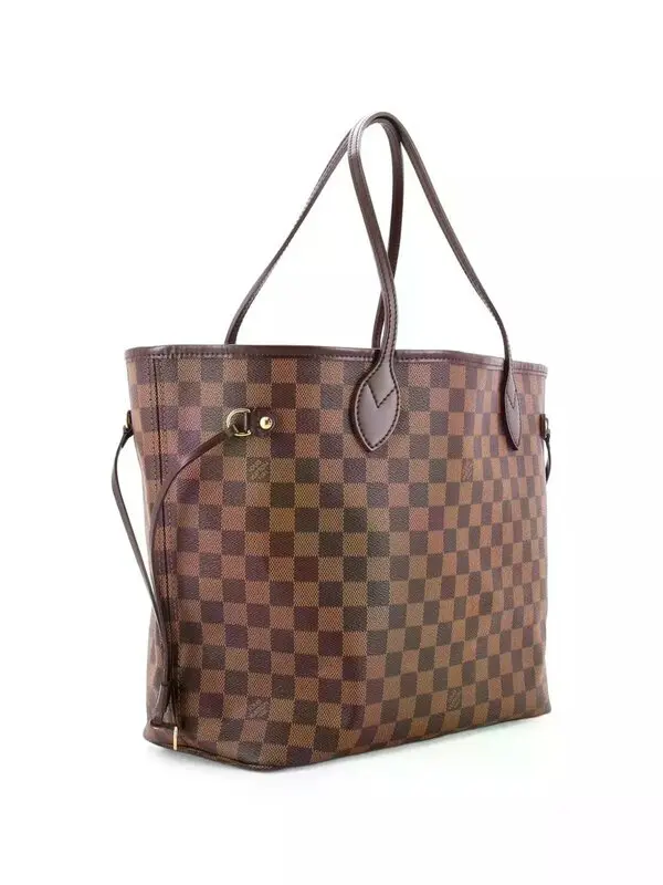 LOUIS VUITTON Neverfull Damier Mm Tote Bag - Brown