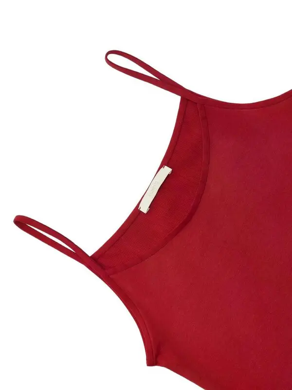 AMOMENTO Ribbed Sleeveless Top