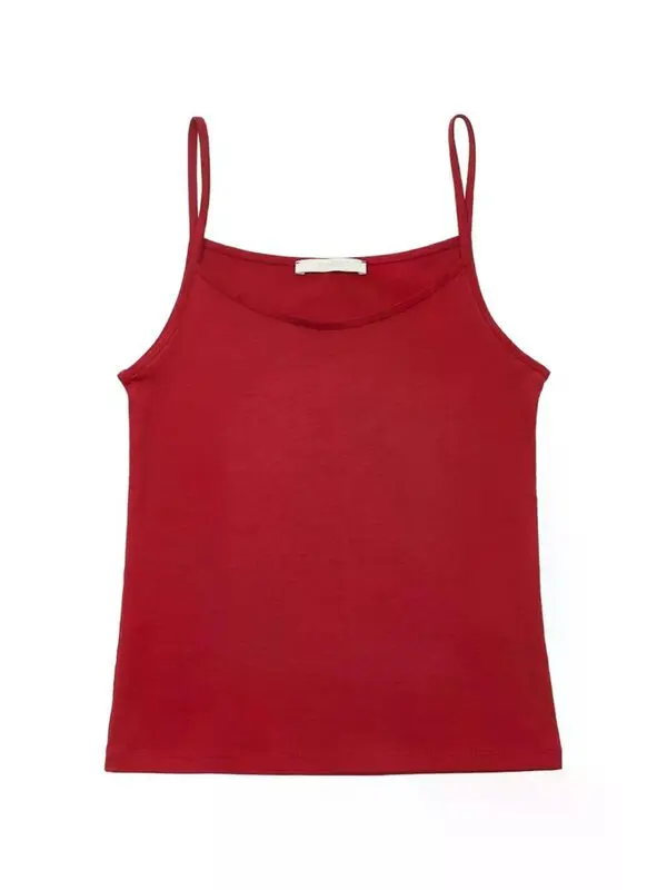 AMOMENTO Ribbed Sleeveless Top