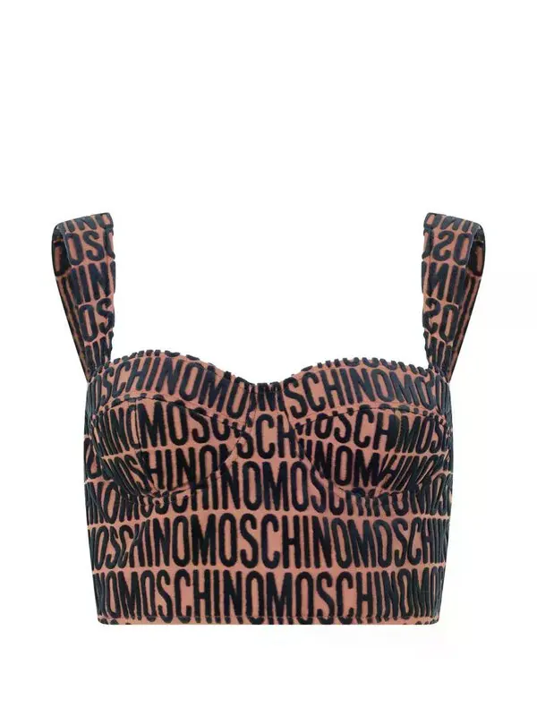 Moschino Logo-print Cropped Top