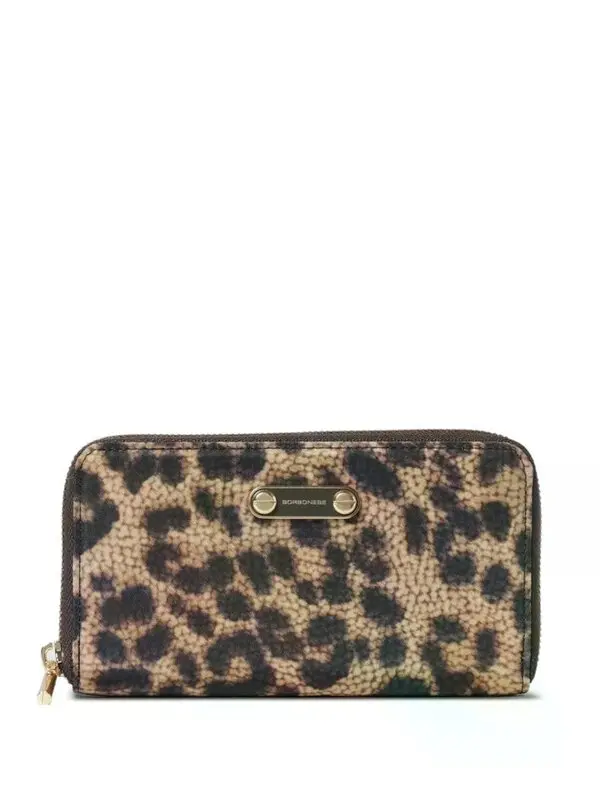 Borbonese Leopard-print Zip-around Wallet - Neutrals