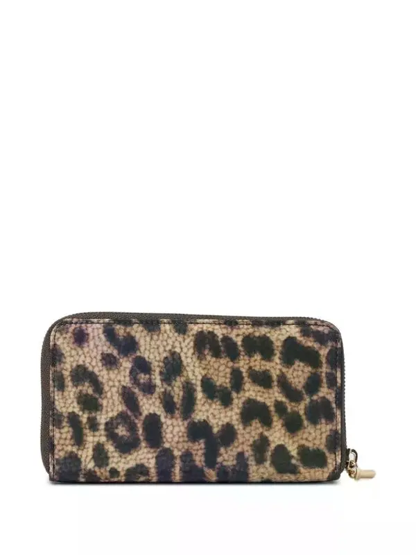 Borbonese Leopard-print Zip-around Wallet - Neutrals