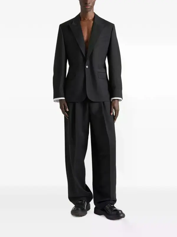 Givenchy Couture Seam Single-breasted Jacket In Wool And Mohair